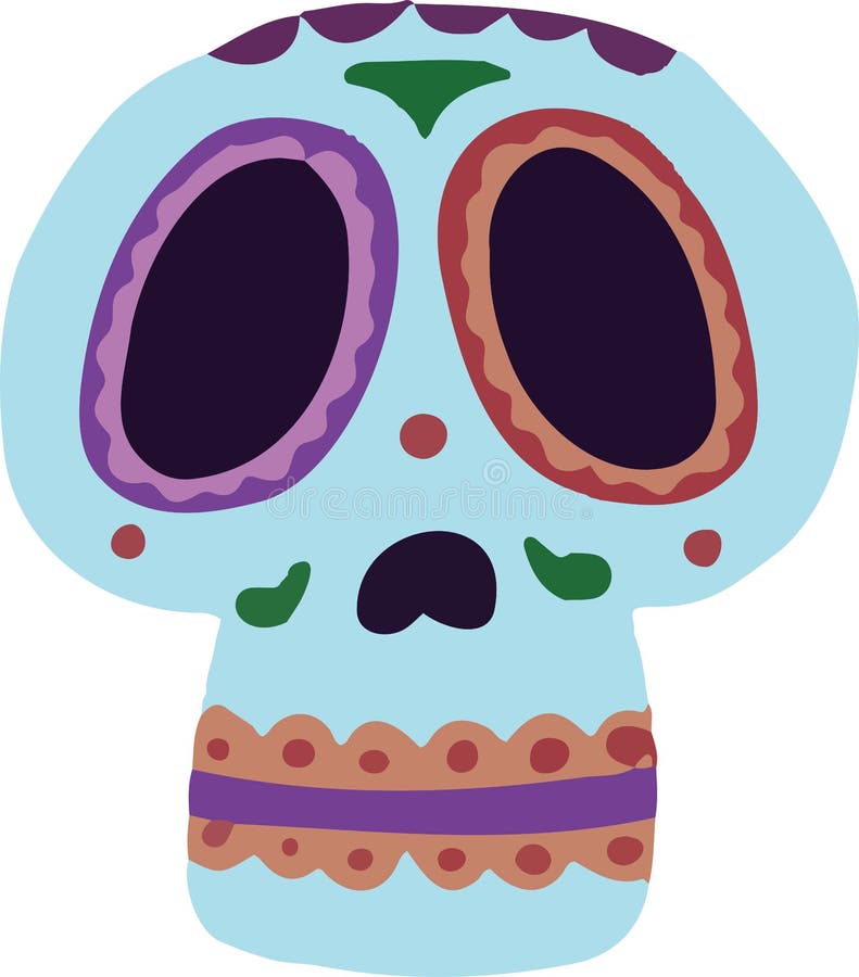 Halloween Mask in Cartoon Style Vector Illustration Stock Vector ...