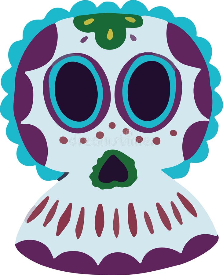 Halloween Mask in Cartoon Style Vector Illustration Stock Vector ...