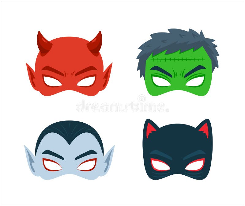 The Halloween Mask. Holiday Vector Illustration Stock Vector ...