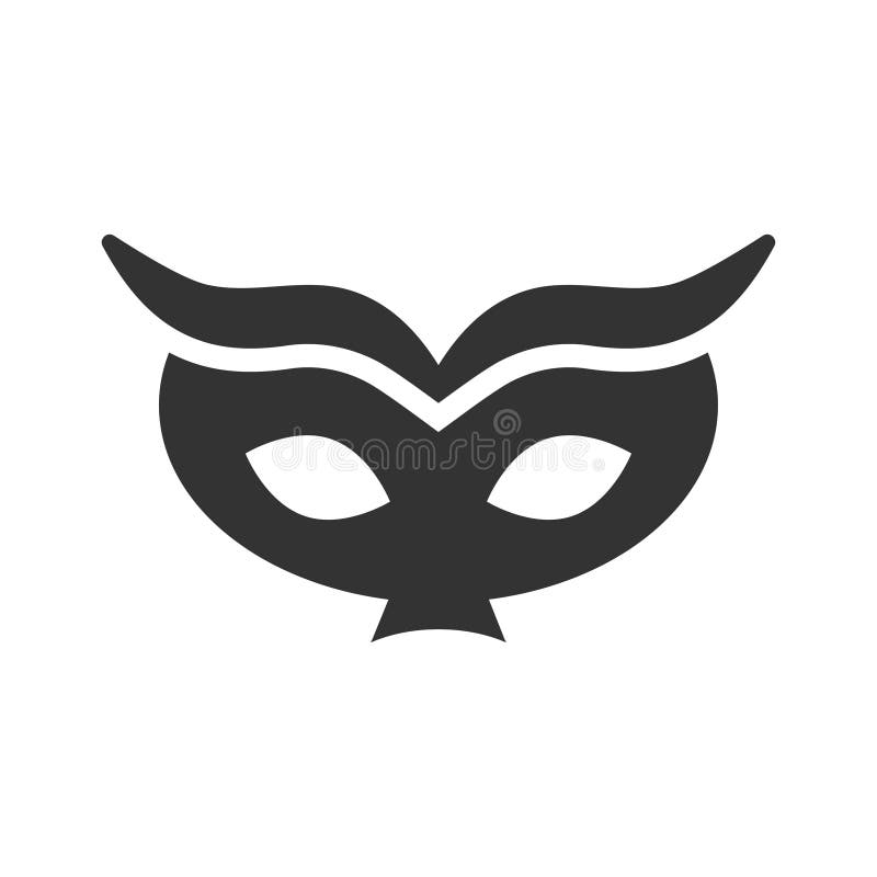 Halloween mask icon stock vector. Illustration of costume - 210662804