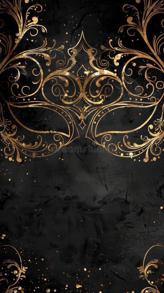 Halloween Midnight Masquerade Background Design Stock Illustration ...