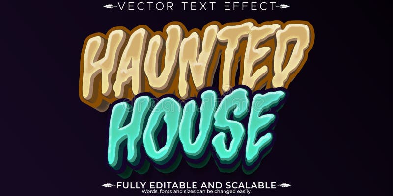 Halloween Monster Text Effect, Editable Horror and Scary Text Style ...