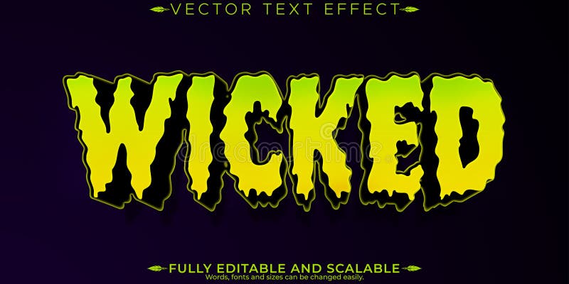 Halloween Monster Text Effect, Editable Horror and Scary Text Style ...