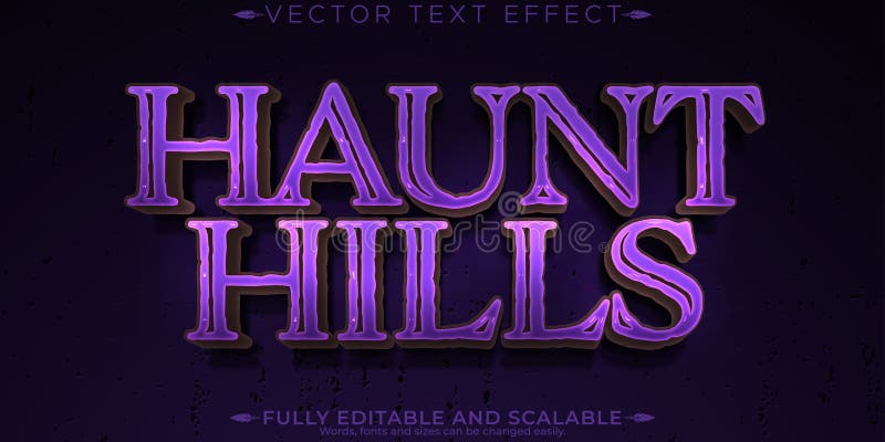 Halloween Monster Text Effect, Editable Horror and Scary Text Style ...