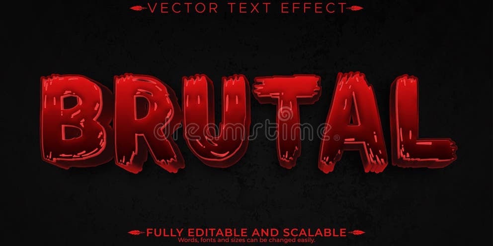 Halloween Monster Text Effect, Editable Horror and Scary Text Style ...