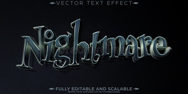 Halloween Monster Text Effect, Editable Horror and Scary Text Style ...