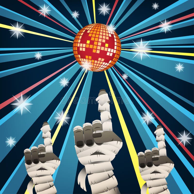 Halloween mummy party stock vector. Illustration of ball - 78749849