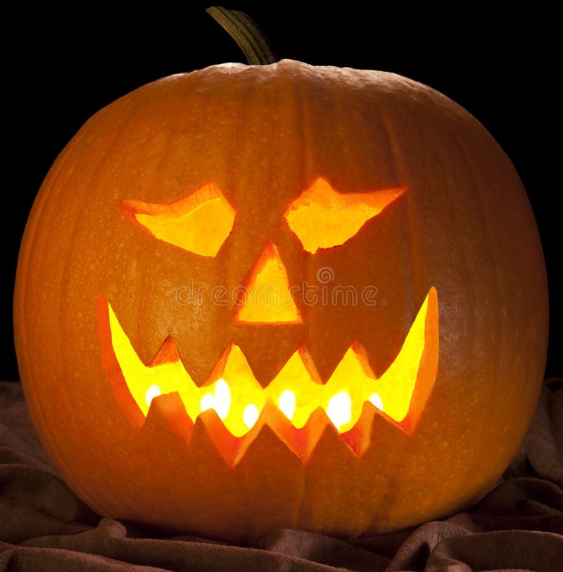 Halloween night pumpkin stock image. Image of monster - 16571215