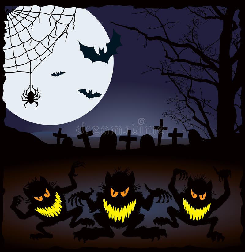 Halloween nightmare stock vector. Illustration of haunted - 6626025