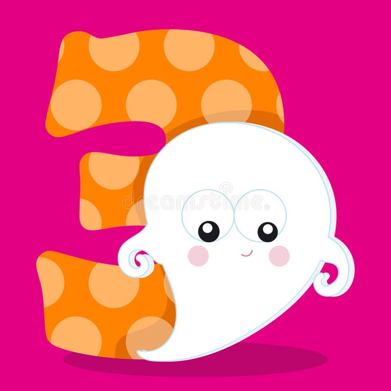 Halloween Numbers 3 03 stock vector. Illustration of numbers - 198987957