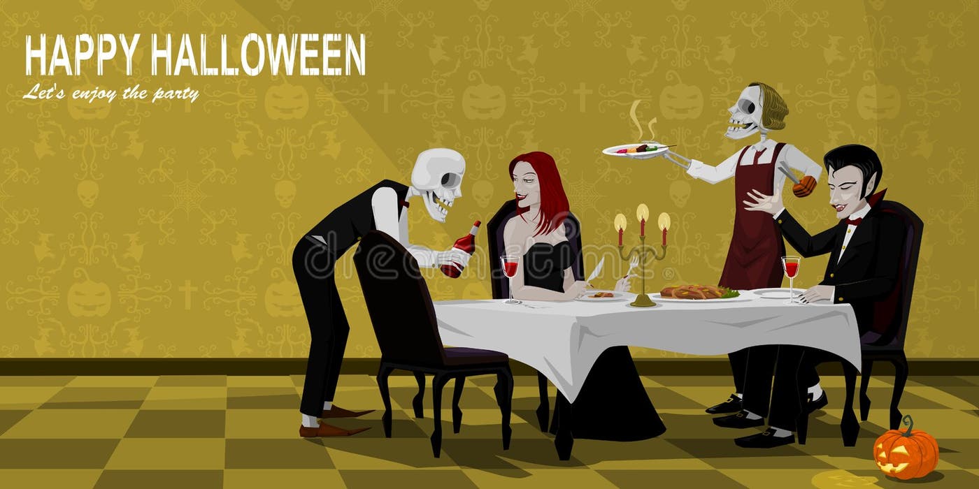 Vampire Dinner Stock Illustrations – 106 Vampire Dinner Stock ...