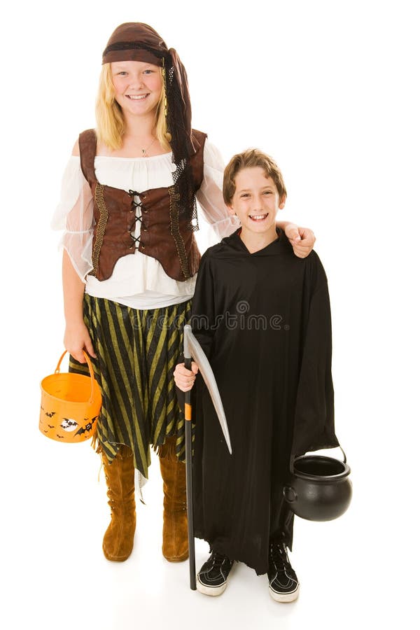 Halloween Pirate and Reaper Stock Image - Image of older, holiday: 6129279