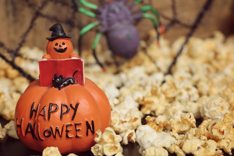 Halloween popcorn stock image. Image of coated, salt - 101098091