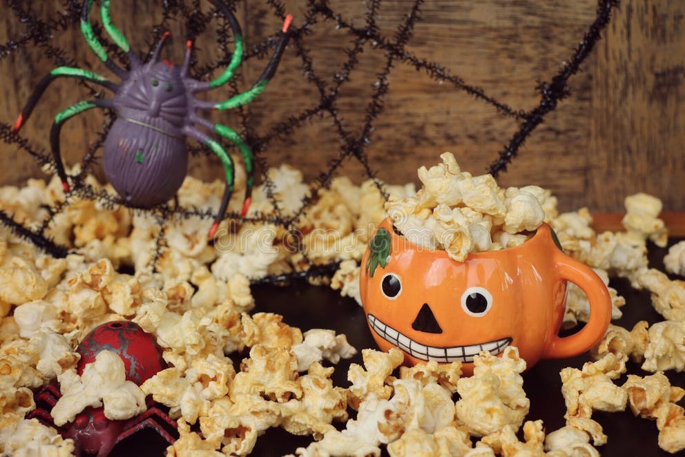 Halloween popcorn stock photo. Image of flavor, october - 101098670