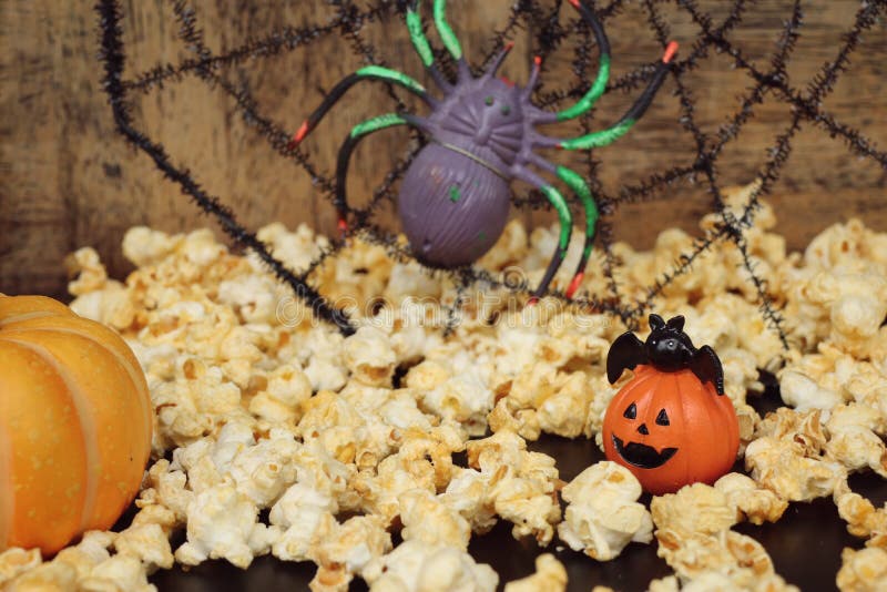 Halloween popcorn stock image. Image of coated, halloween - 101098625