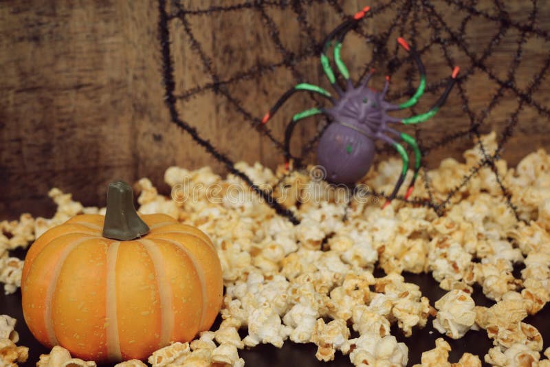 Halloween popcorn stock photo. Image of cauldrons, plastic - 101099284