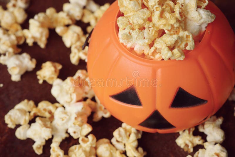 Halloween popcorn stock image. Image of crunchy, holiday - 101099581