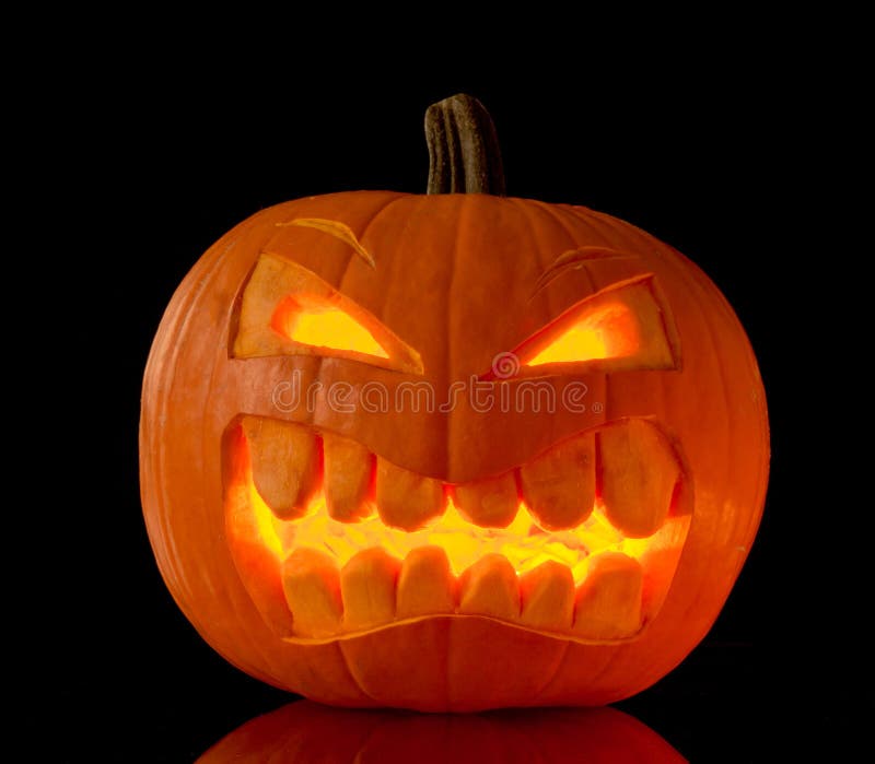 Läskig pumpa fotografering för bildbyråer. Bild av spöklikt - 9787305