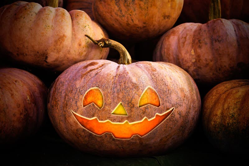 Halloween pumpa arkivfoto. Bild av stearinljus, skräck - 26828726