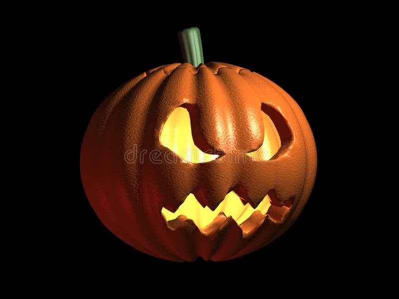 Halloween-pumpa stock illustrationer. Illustration av dator - 3144491