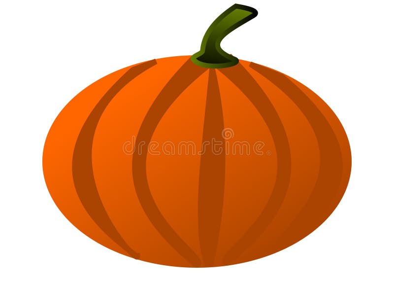 Pumpkin Digital Drawing for Halloween Stock Photo - Illustration of ...