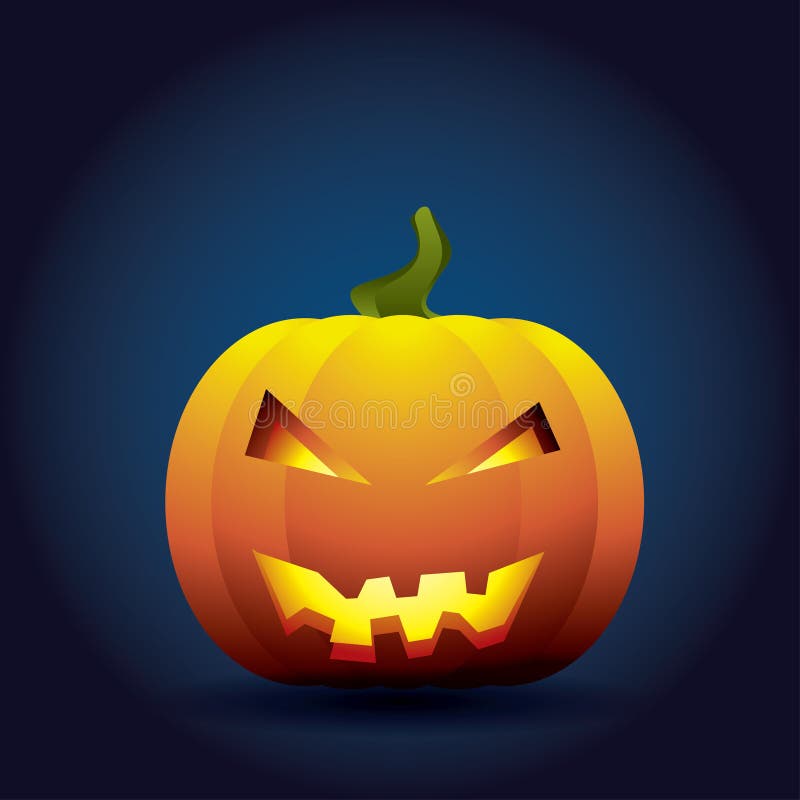Halloween pumpkin. stock vector. Illustration of decorative - 75778074