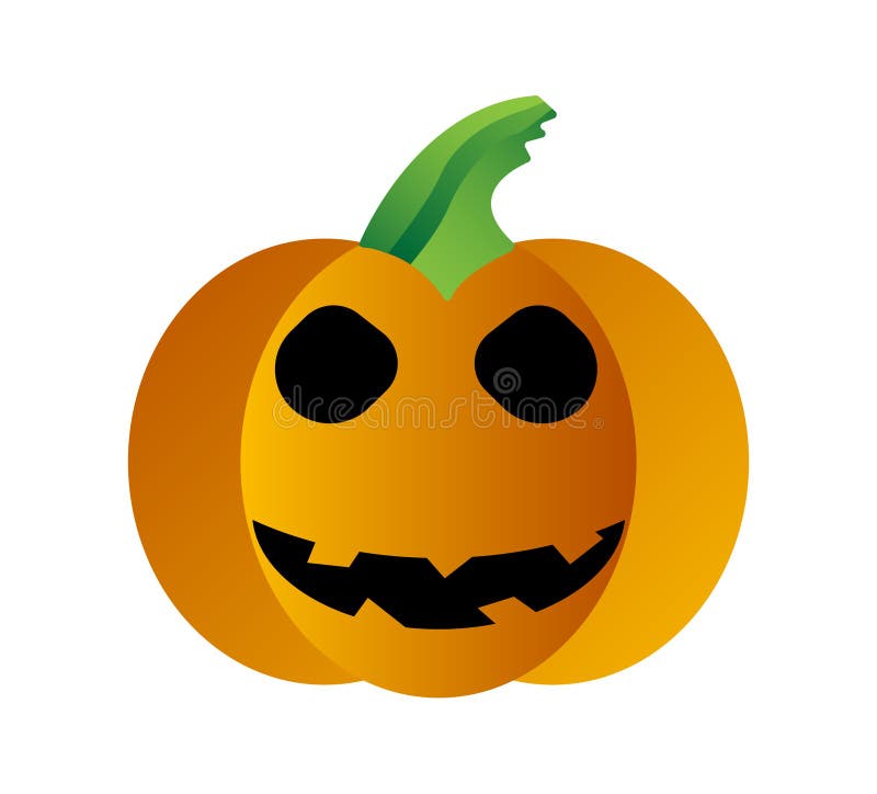 Halloween Pumpkin Illustrator Design Face Stock Vector - Illustration ...