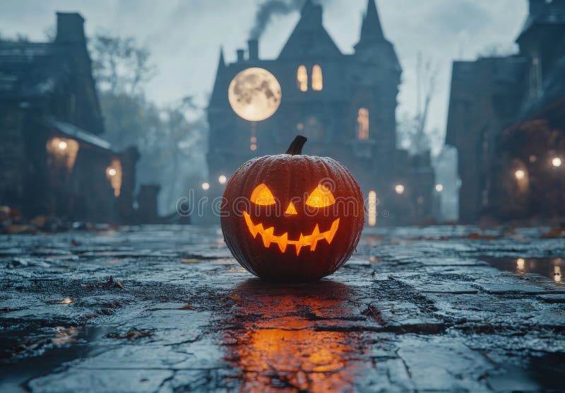 Halloween Pumpkin with Interlocking Structures, Inspired by Cyberpunk ...