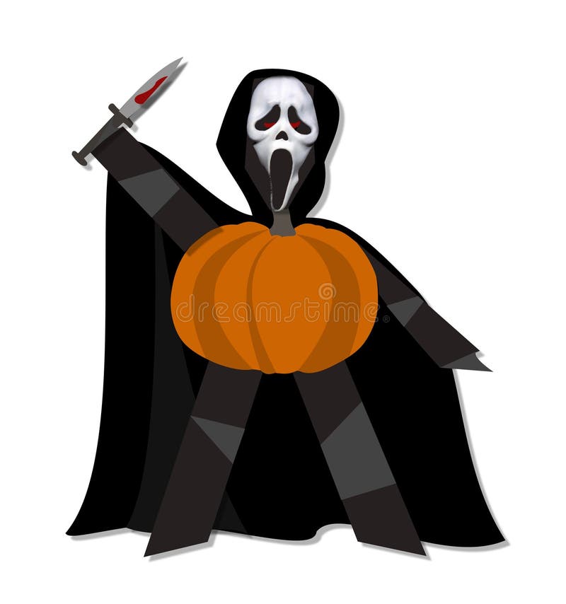Halloween pumpkin man stock illustration. Illustration of halloween ...