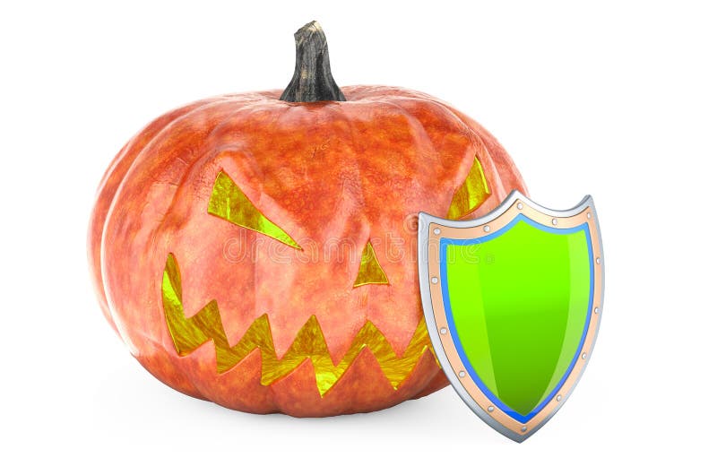 Halloween shield stock vector. Illustration of caricature - 3162369