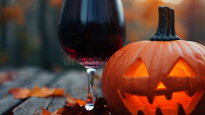 Halloween Pumpkin Theme Animated Background Stock Footage - Video of ...