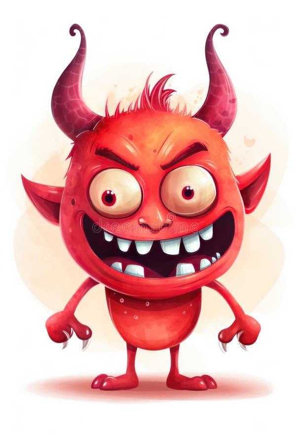 Devil Watercolor Stock Illustrations – 909 Devil Watercolor Stock ...