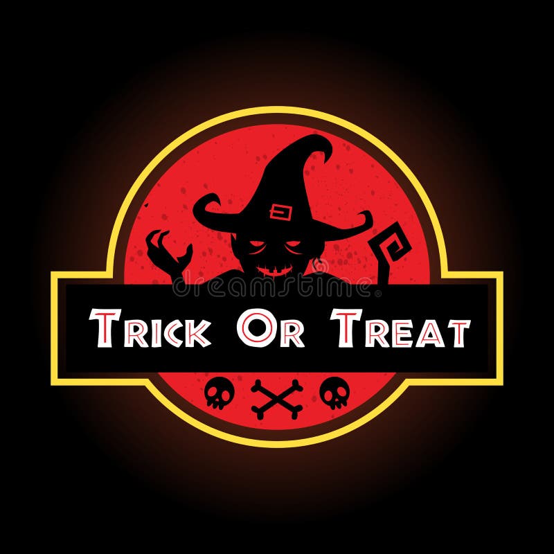 Halloween Red Label : the Evil Witch Stock Illustration - Illustration ...