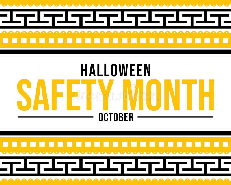 Halloween Safety Month Banner for October, Promoting Safe Practices for ...