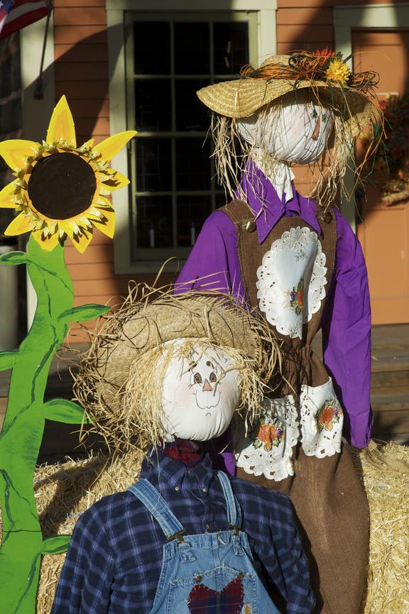 Halloween Scarecrows stock image. Image of november, craft - 33977113
