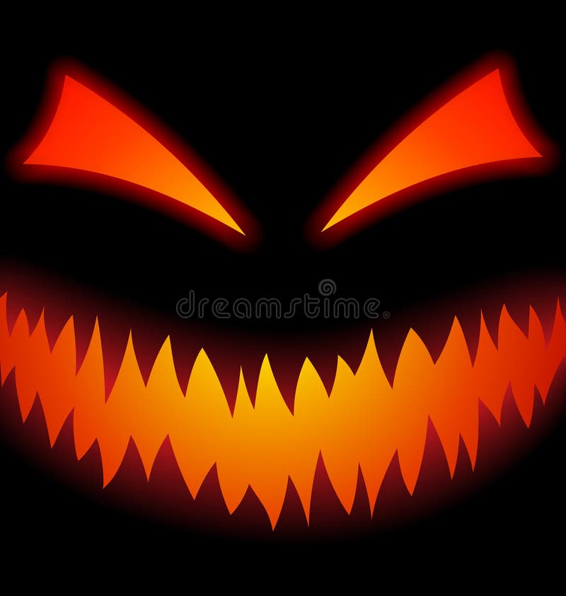 Halloween Scary Face stock vector. Illustration of demon - 39919877