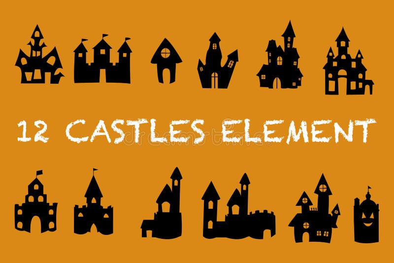 Halloween Scary Ghost Castle Stock Vector - Illustration of fantasy ...