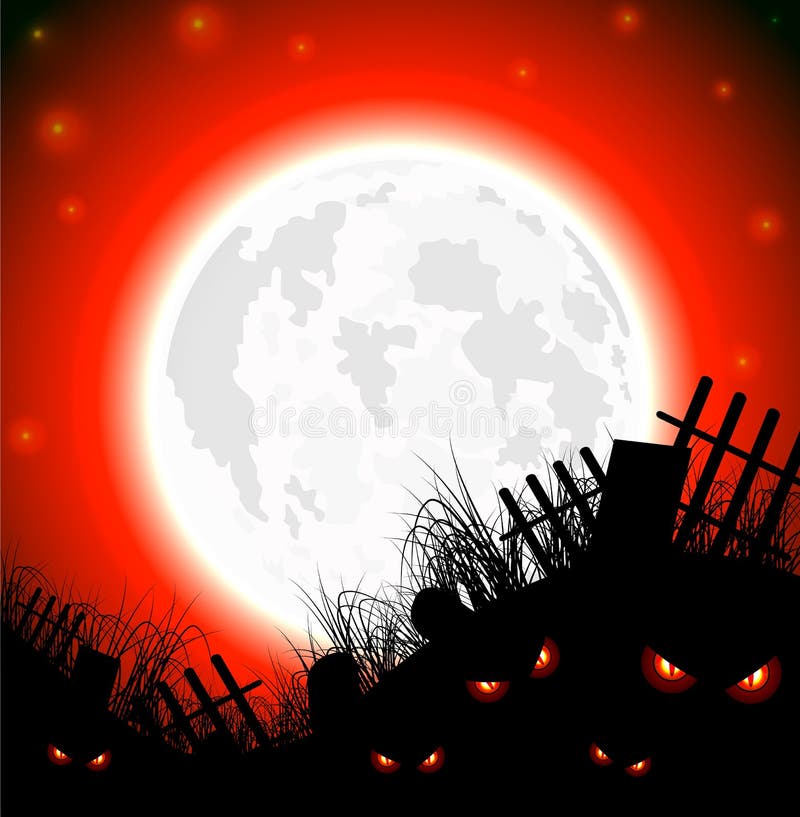 Halloween scary night stock vector. Illustration of abstract - 60417710