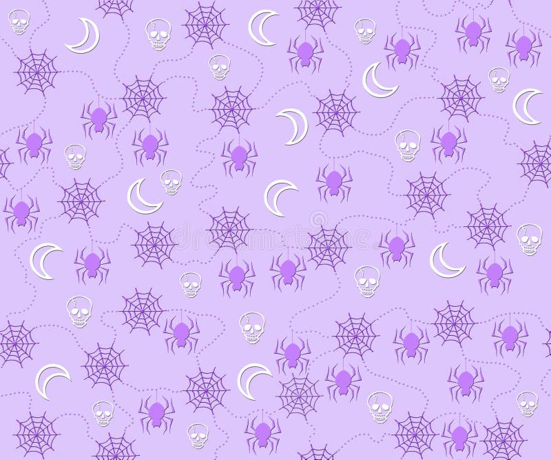 Crescent Moons Skulls Pattern Seamless Stock Illustrations – 3 Crescent ...