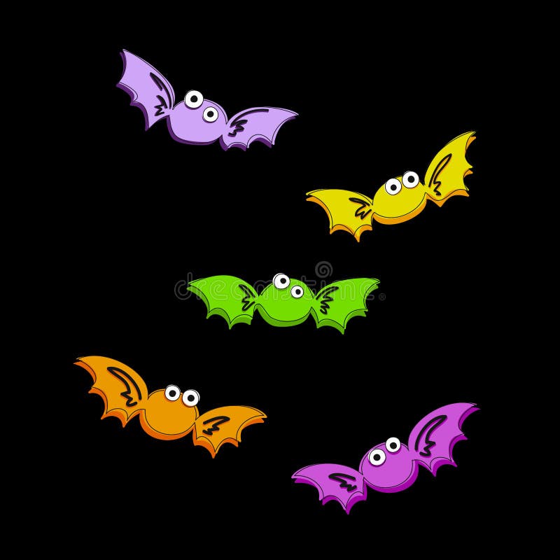 Halloween Set of Bar Candy Bats in Vector Pattern. a Festive Trick or a ...