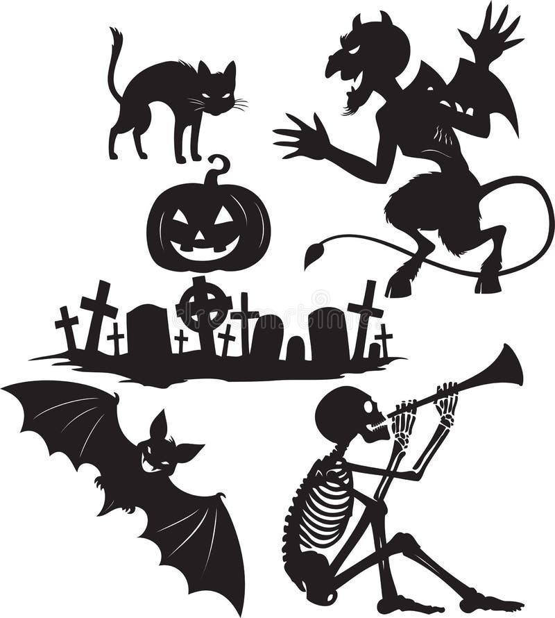 Halloween shapes stock vector. Illustration of cartoon - 16145266