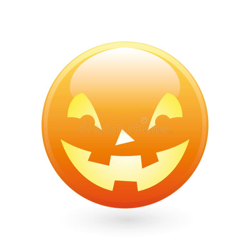 Halloween smile icon stock vector. Illustration of holiday - 6430296