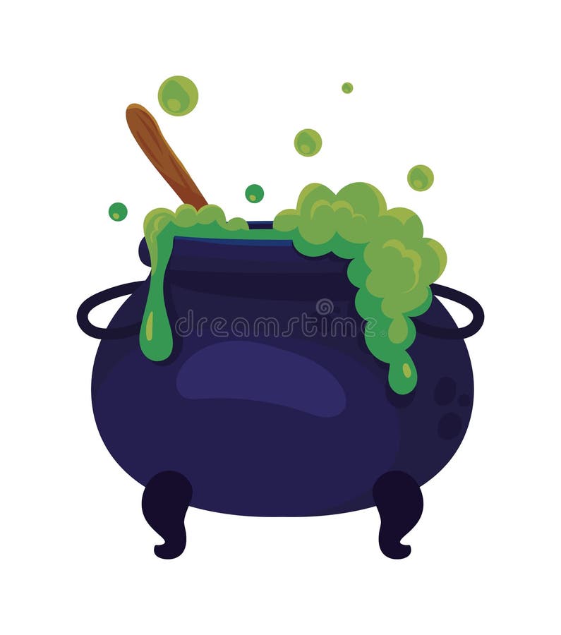 Halloween spell pot stock vector. Illustration of magic - 255500658