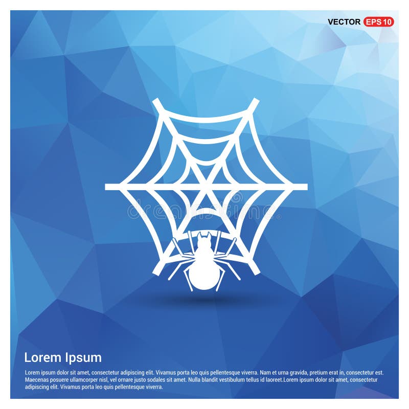 Halloween spider web icon stock vector. Illustration of design - 132421701