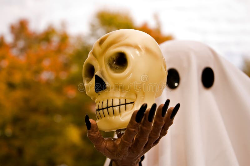 Halloween Spook and Skull stock image. Image of frightened - 1487329