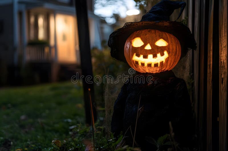 Halloween Spooky Night Anthropomorphic.. Generative AI Stock ...