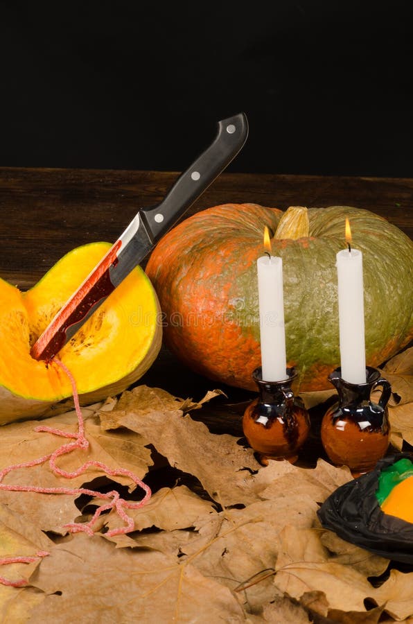 Halloween still life stock image. Image of vertical, murder - 34614211