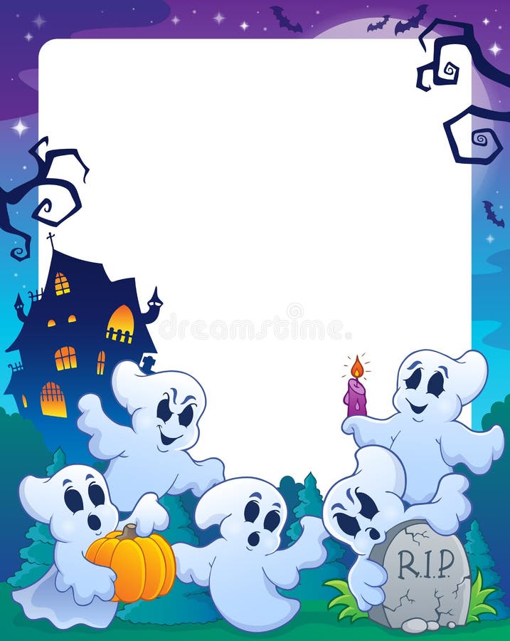 Halloween theme frame 1 stock vector. Illustration of autumn - 33451825
