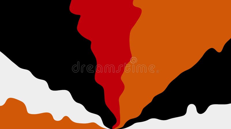 Halloween Theme Orange, Red, Black, White Waves Abstract Motion ...