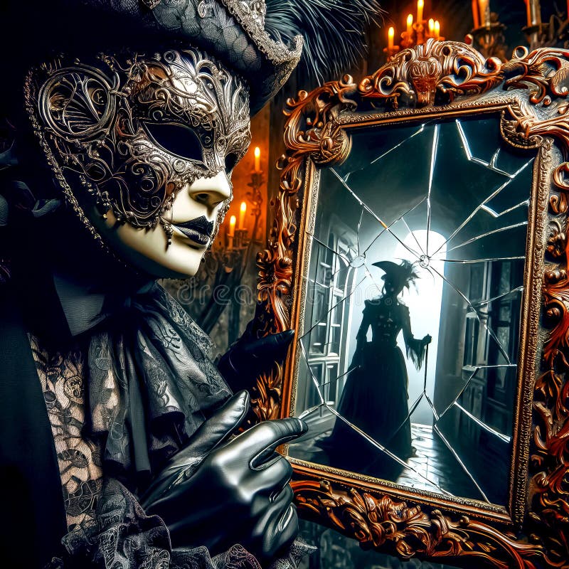 Halloween Time Evil Masks of Monsters and Ghostly Killers with ...